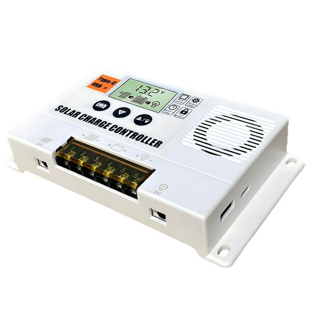 BTOER Solar charge controller 10A 20A 30A 12/24V Display for PWM Solar ...