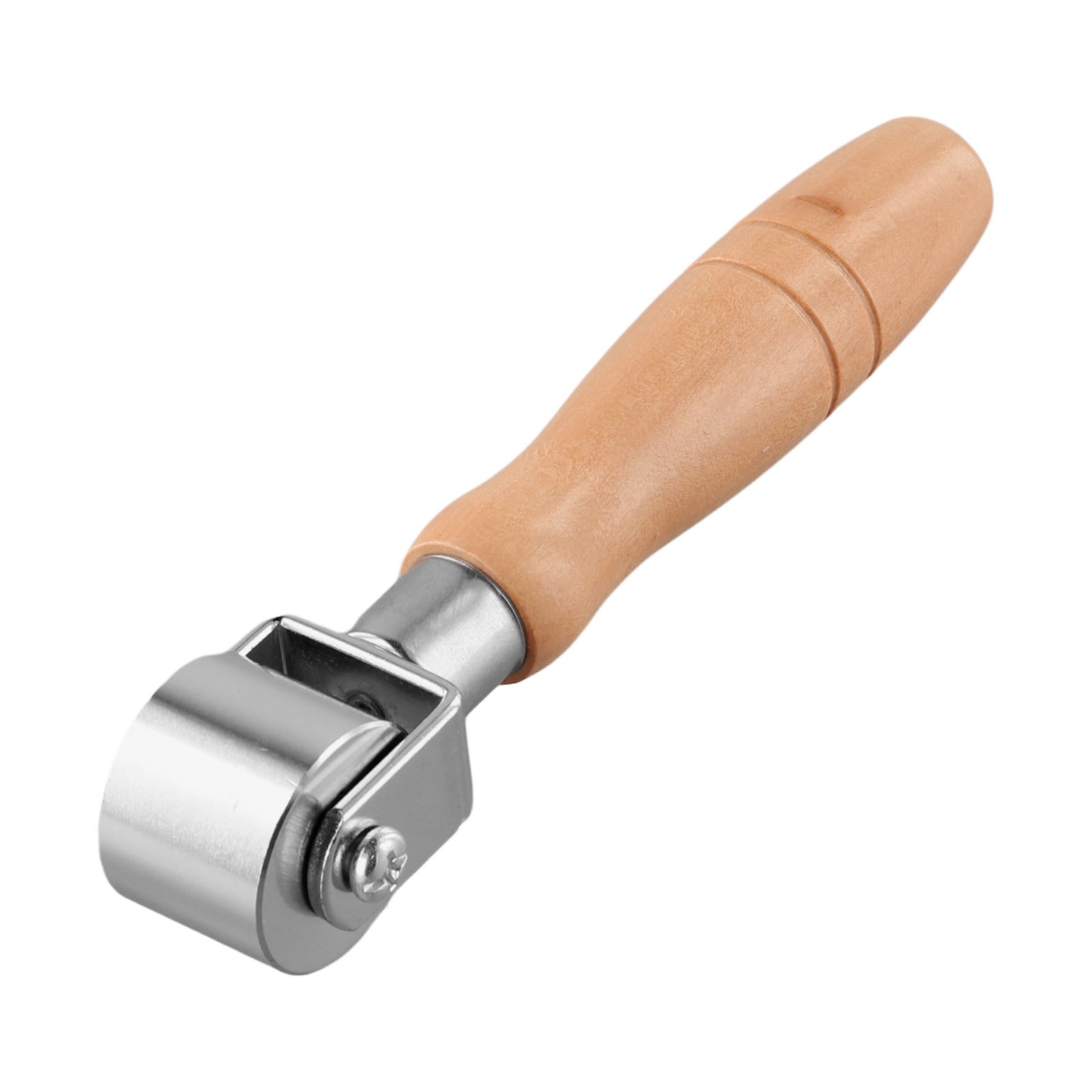 BTOER Solid Hand Push Roller Leather Edge Press With Wooden Handle ...