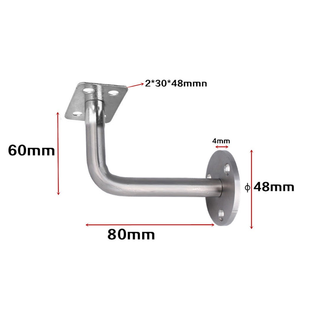 BTOER Stainless Steel 304 Wall Support Bracket Hand Rail Connector ...