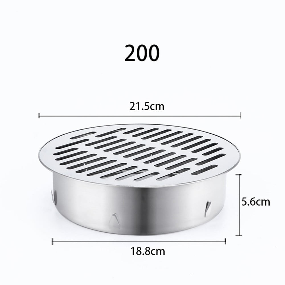 BTOER Stainless Steel Balcony Drainage Roof Round Floor Drain Cover ...