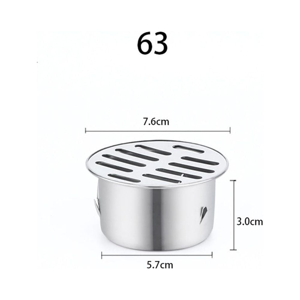 BTOER Stainless Steel Balcony Drainage Roof Round Floor Drain Cover ...