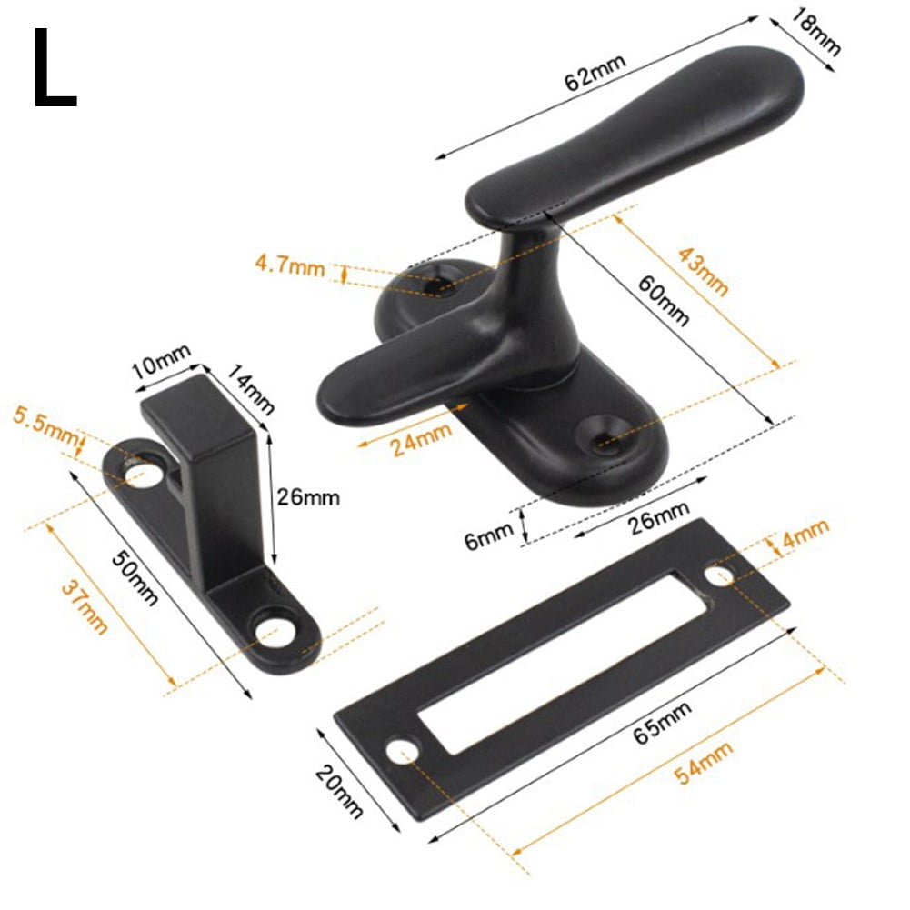 BTOER Stainless steel door and window locks sliding window latch handle ...