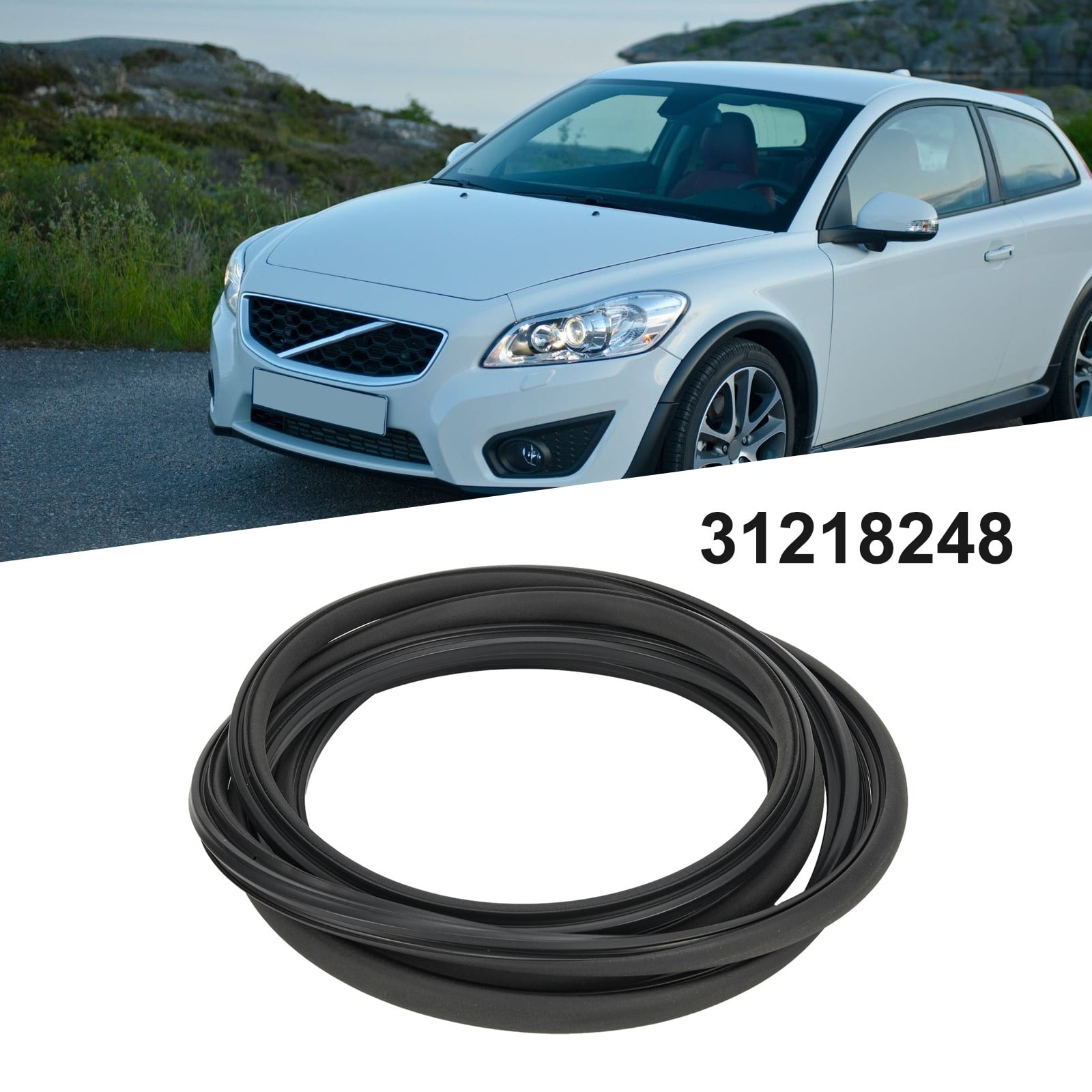 BTOER Sunroof Glass Seal For C30 S40 S60 S80 V50 V70 XC70 31218248 ...