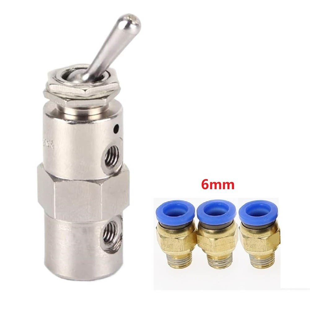 BTOER TAC-4V Pneumatic Switch Valve 2Position 5Way Mechanical Valve ...