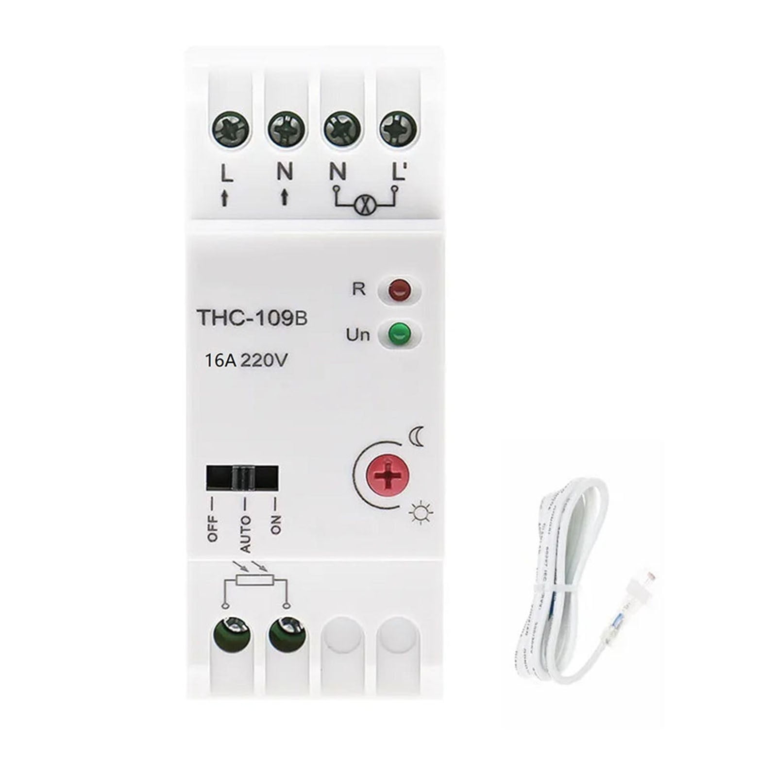 BTOER THC-109B Light Controller Switch With Sensor AC220V Din Rail Lamp Control Switch - Walmart.com