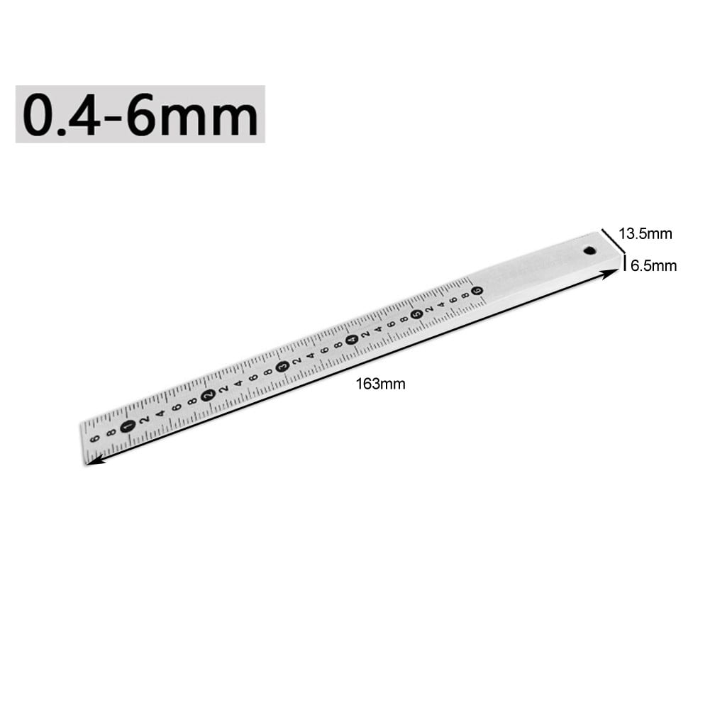 BTOER Taper Gauge Gap Welding Wedge Feeler Gauge Hole Measure 0.2-4mm 0 ...