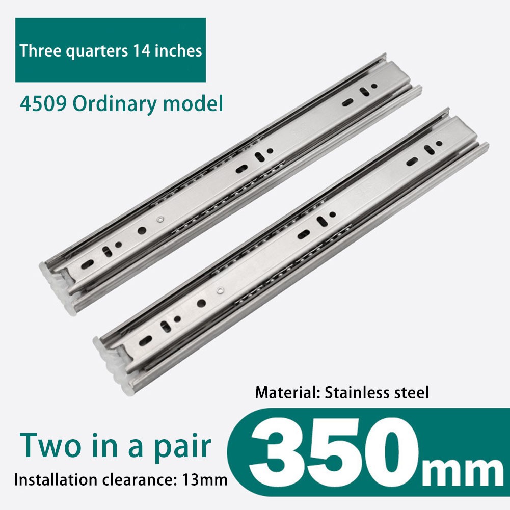 BTOER Three Link Drawer Tracks Full Extension Drawer Slides Side Mount ...