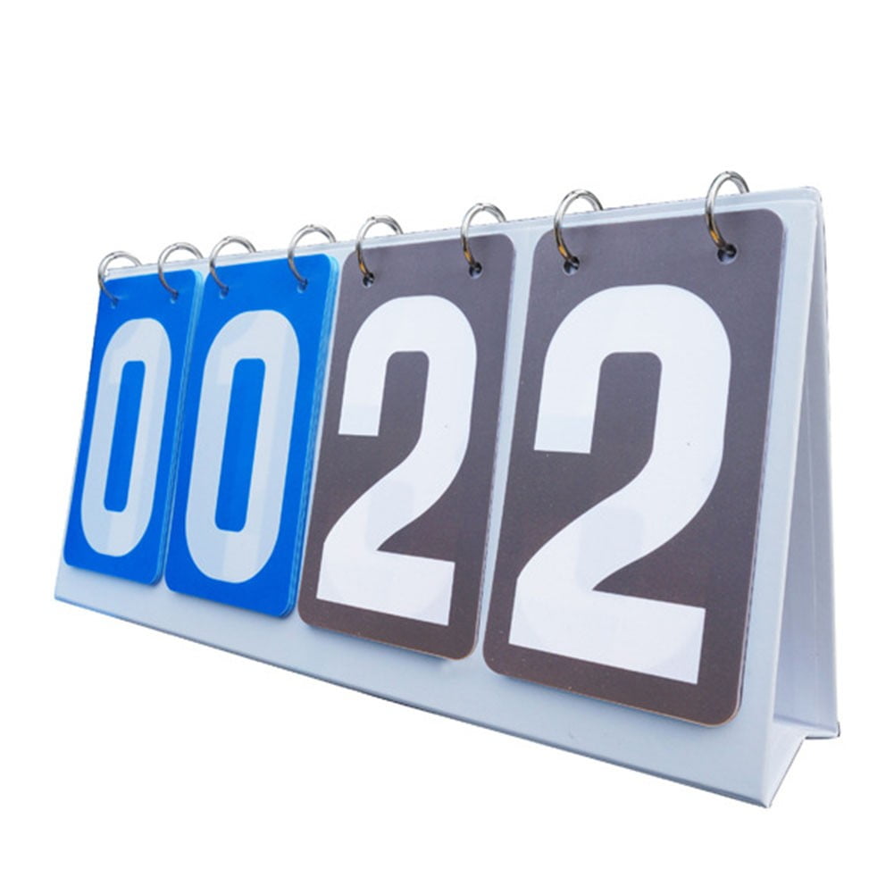 BTOER Two-color Table Top Scoreboard Flipper 3-Digits Plastic For ...