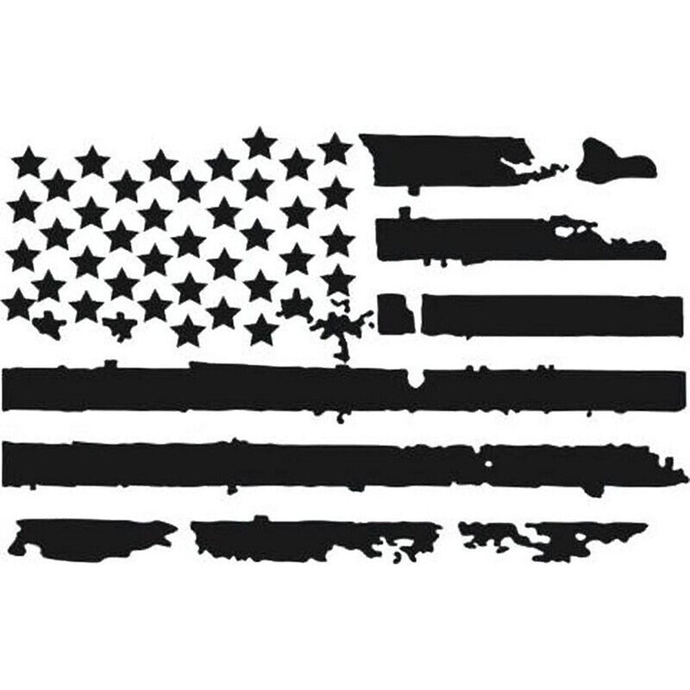 BTOER United States Distressed Flag Vinyl Sticker Decal For Car Truck ...