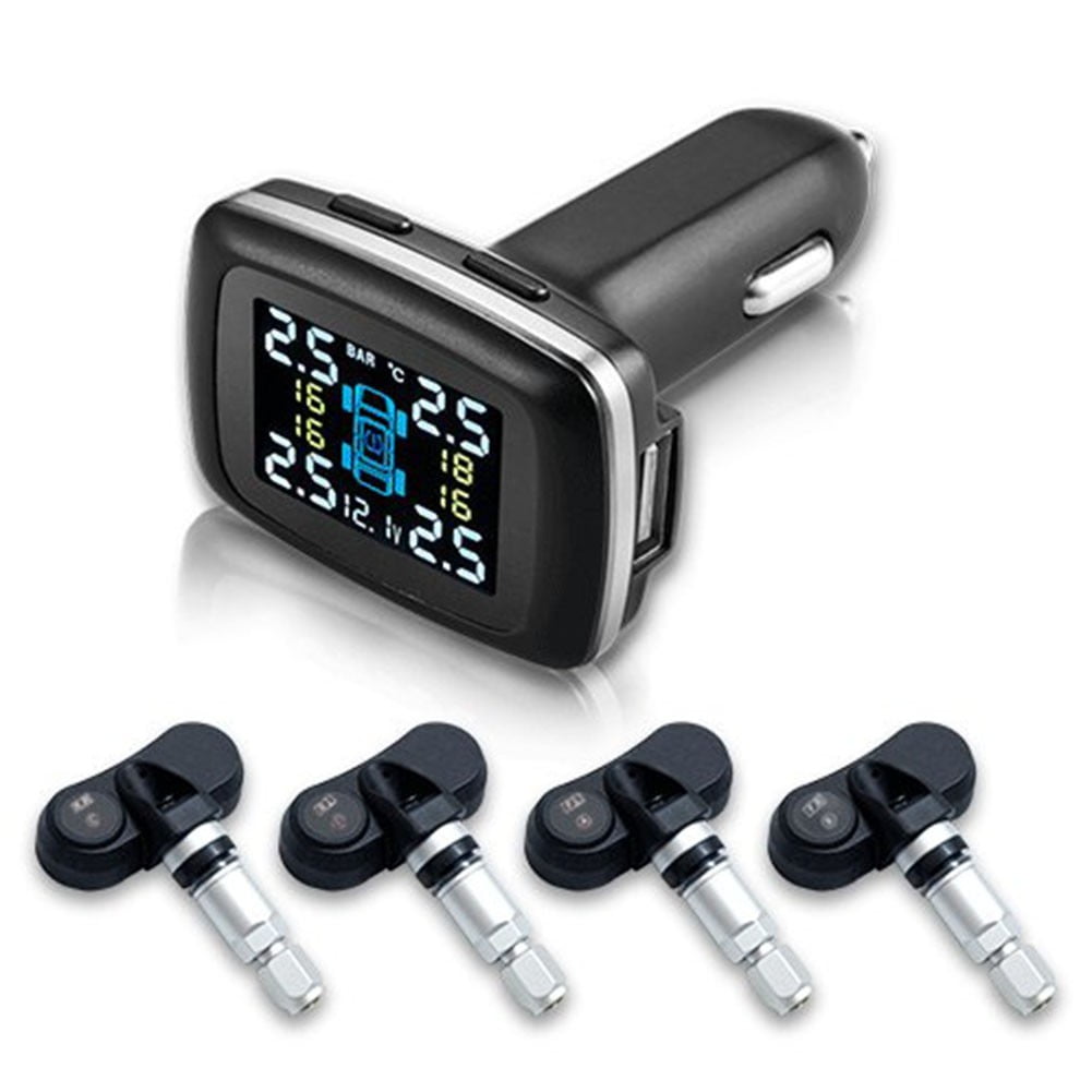 BTOER Universal Wireless TPMS Tire Pressure Monitoring System + 4 ...