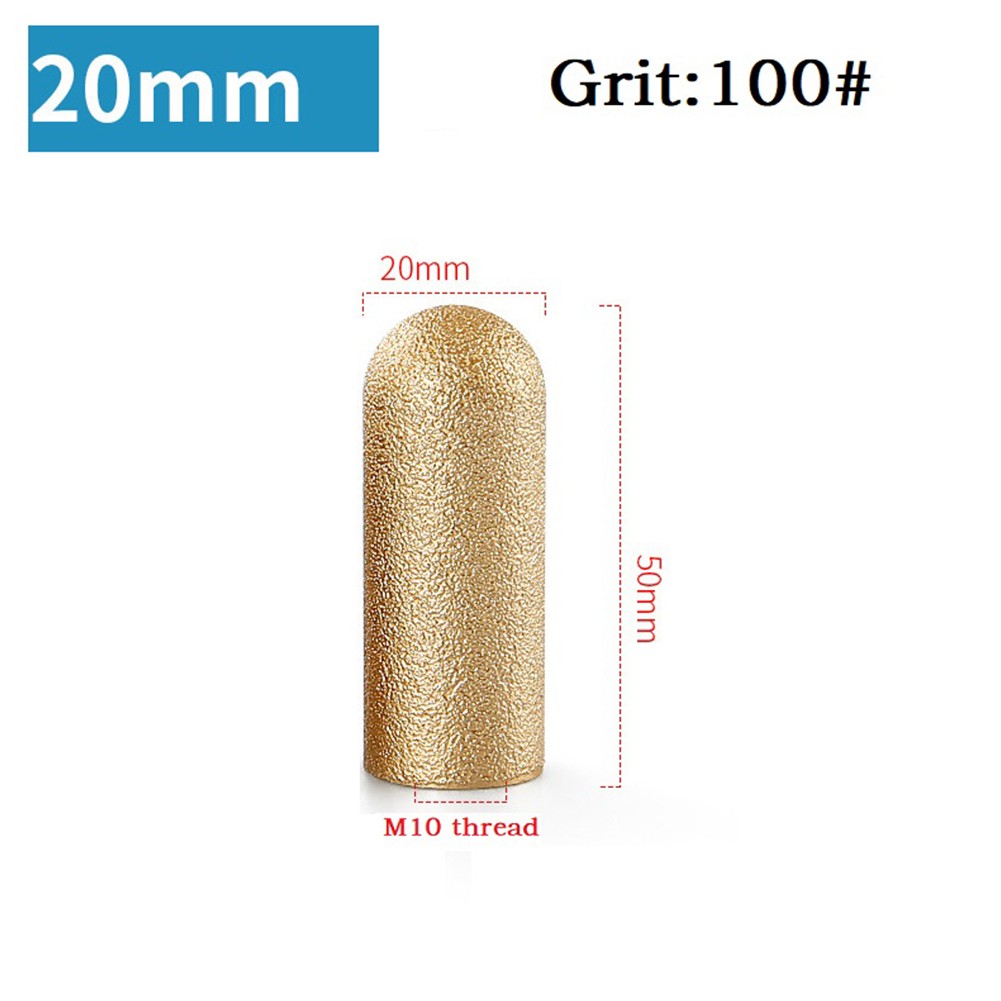 BTOER Vacuum Brazed Diamond Grinding Wheel Burr Head Abrasive M10 ...