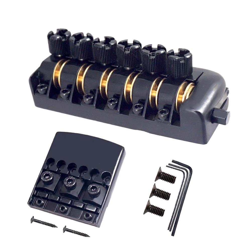 BTOER Vintage Finish Electric Guitar Headless Bridge Tailpiece Nut ...