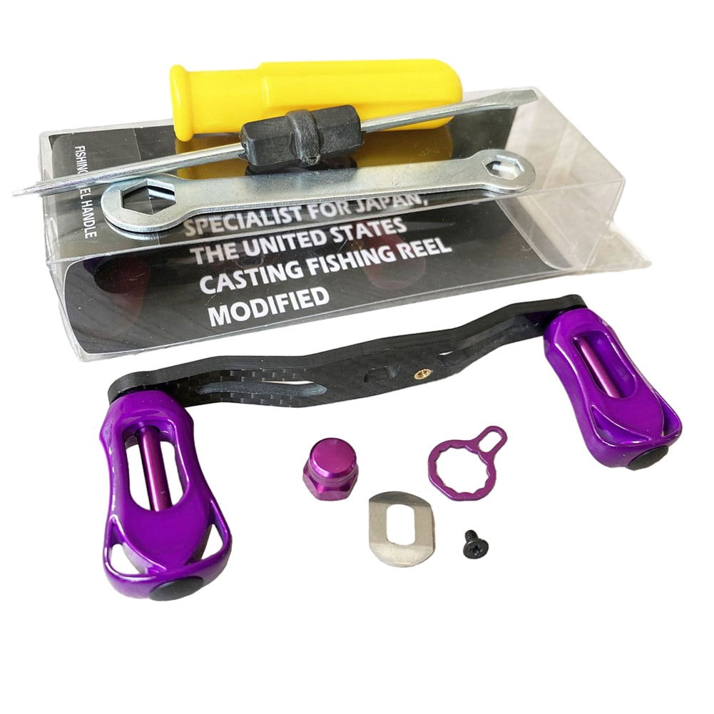 BTOER Water drop wheel carbon fiber handle Baitcasting Reel knob 106mm ...