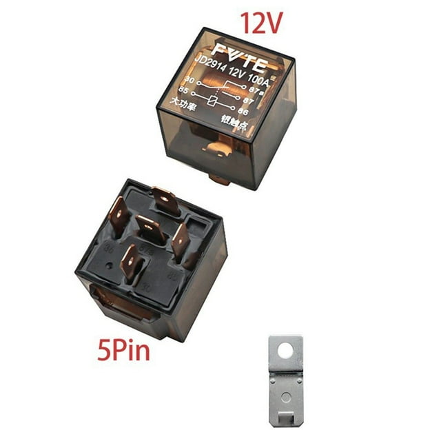BTOER Waterproof Car Relay DC 12V 24V 100A 5-pin SPDT Control Device ...