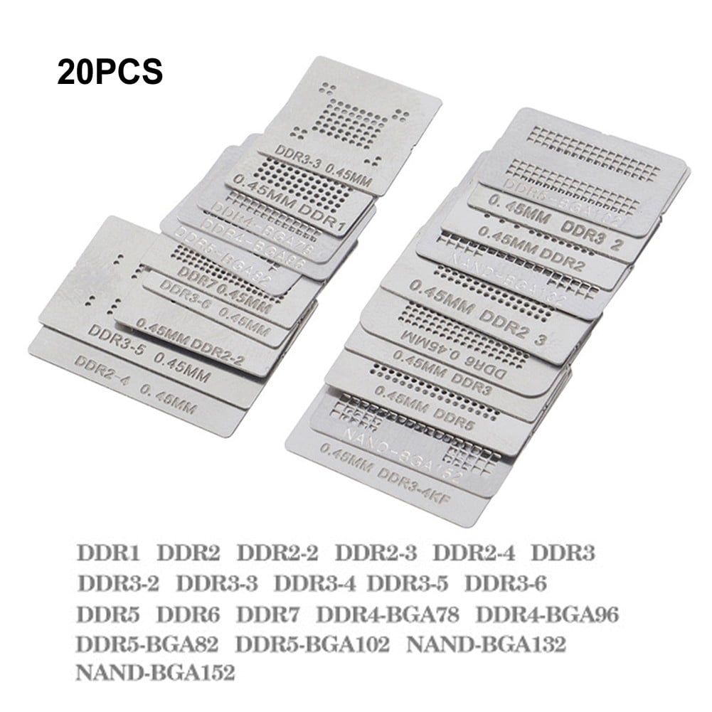 BTOER Welding Tools Memory Directly Heat for BGA Reballing Stencils ...