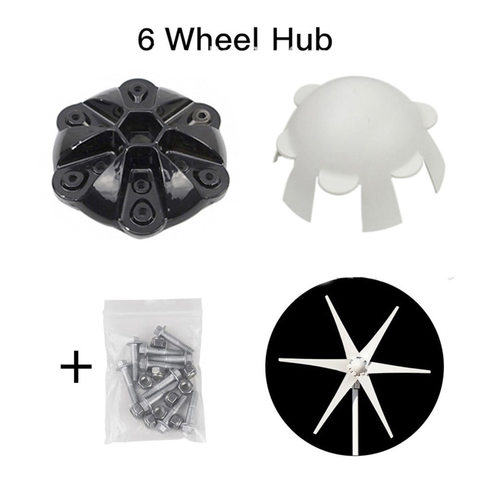 BTOER Wind Turbine Hub Cap DIY with 3/5/6 Blade Screws and Nuts Kit for ...