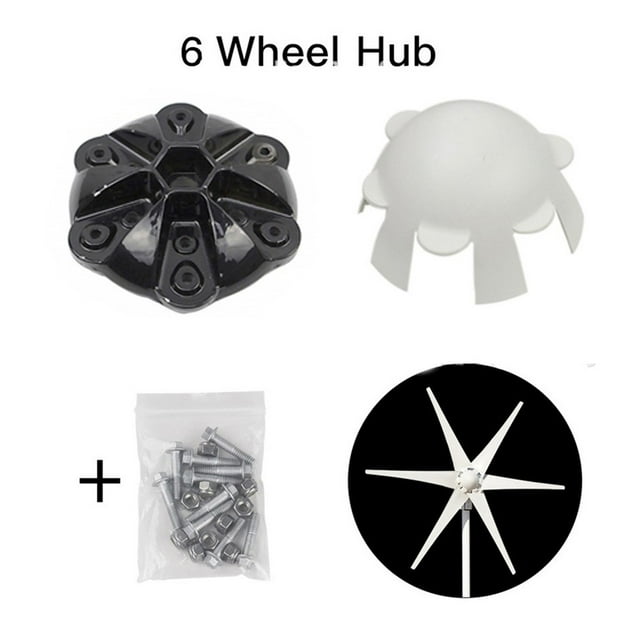 BTOER Wind Turbine Hub Cap DIY with 3/5/6 Blade Screws and Nuts Kit for ...