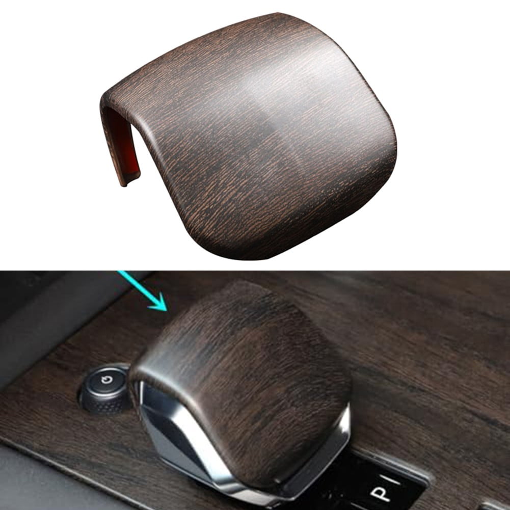 BTOER Wood Grain Console Gear Shift Knob Cover Trim for Range Rover ...