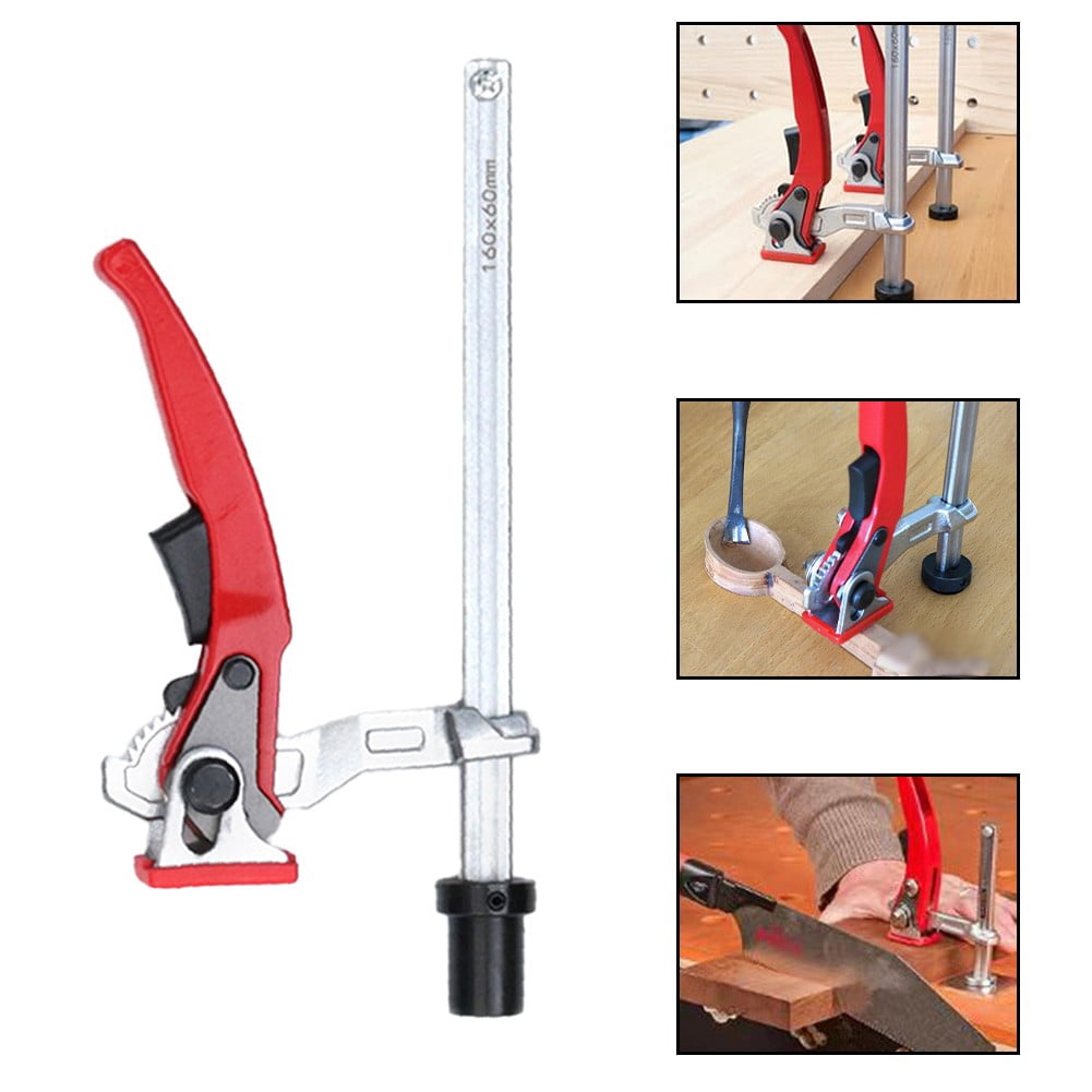 BTOER Woodworking Table Hole Clamp Workbench Bench Dog Clamp Quick ...