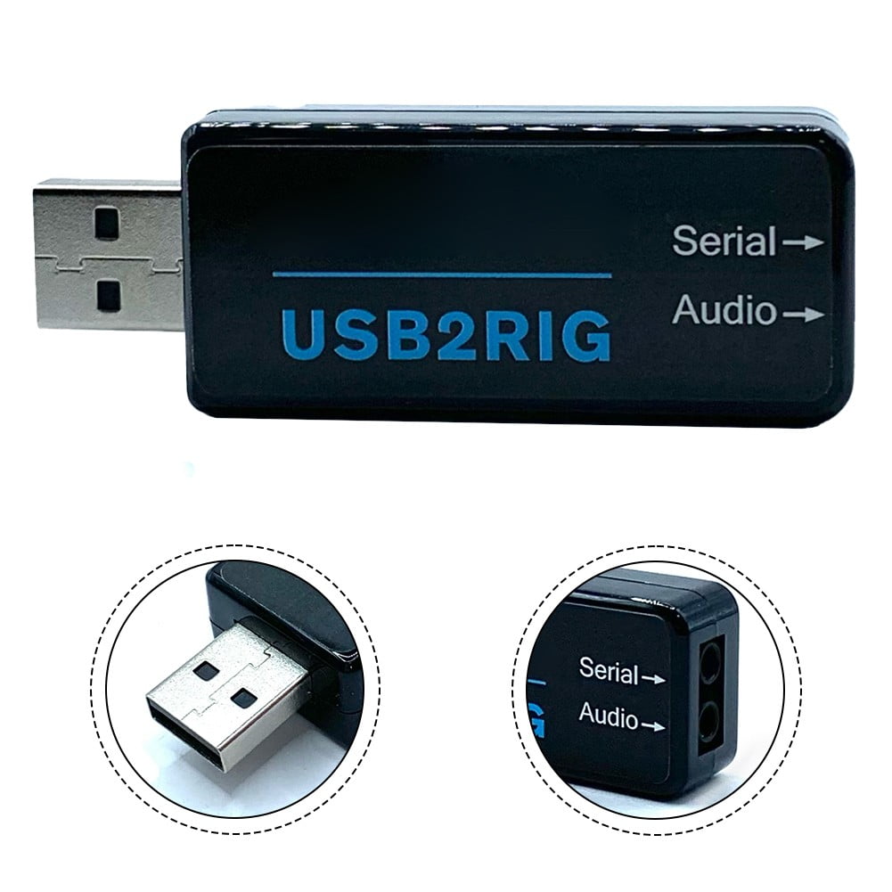 BTOER for AUDIO2RIG Amateur Radio USB Sound Card Connector Supports PTT ...