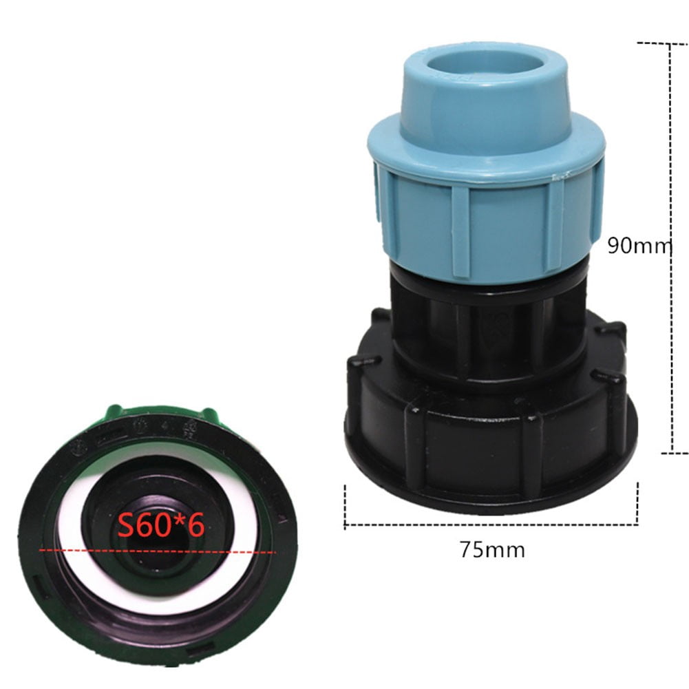 BTOER for IBC Tank Adapter Coarse thread Water Tank Fittings Straight ...
