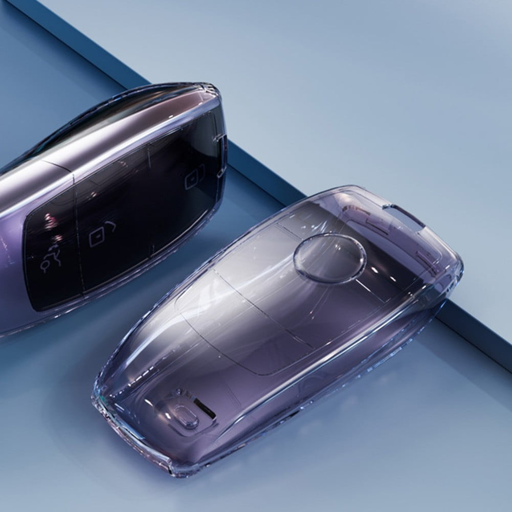 BTOER for TPU Transparent Car Key Case Cover for Mercedes For Benz E C ...