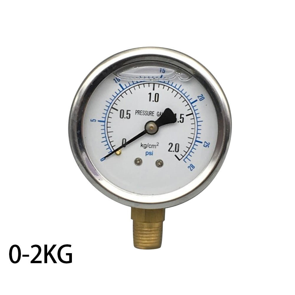BTOER for YN-60 earthquake-resistant pressure gauge oil pressure gauge hydraulic gauge - Walmart.com