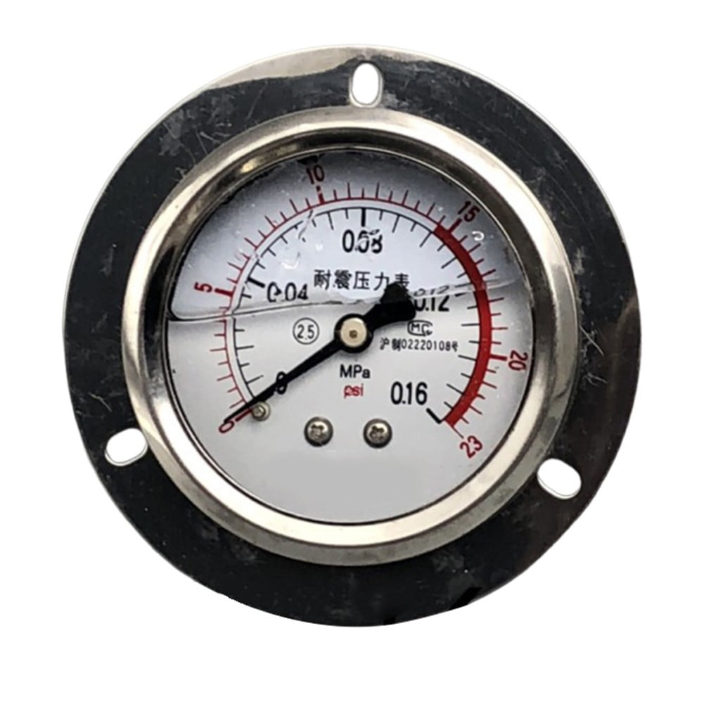 BTOER for YN-60ZT axial edge seismic pressure gauge seismic pressure hydraulic gauge - Walmart.com
