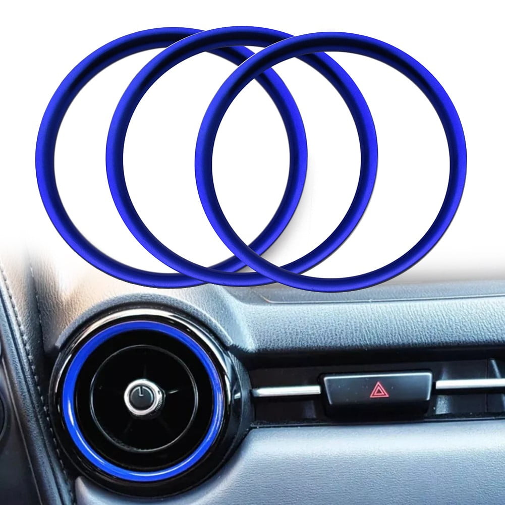 BTOER for mazda MX5 for mazda 2 CX3 RF BLUE A/C Vent Outlet Ring Trim ...