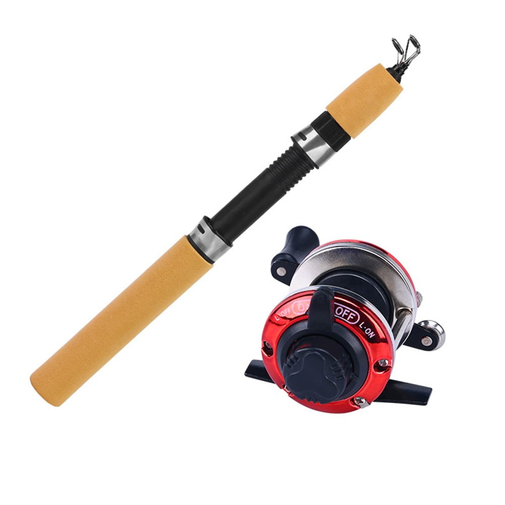 BTOER winter ice fishing rod and reel spinner baitcasting fish rod to ...