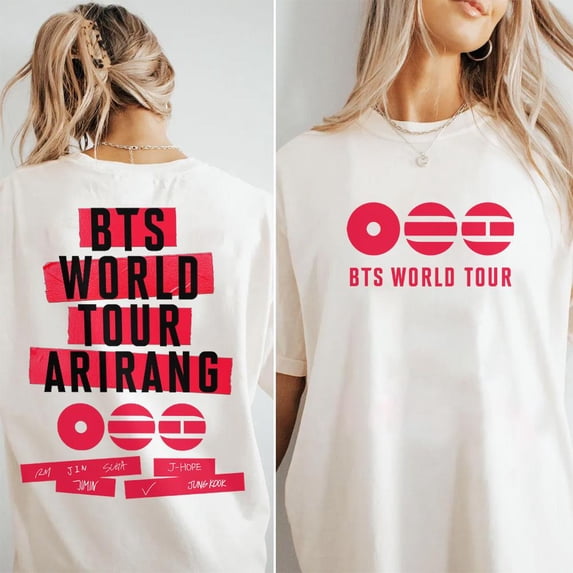 BTS 2026 Tshirt BTS World Tour Arirang TShirt Concert Merch Arirang ...