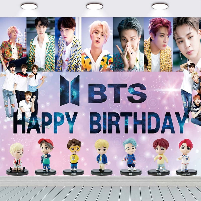 BTS Backdrop Background for Photography Banner Party Supplies Taspestry ...