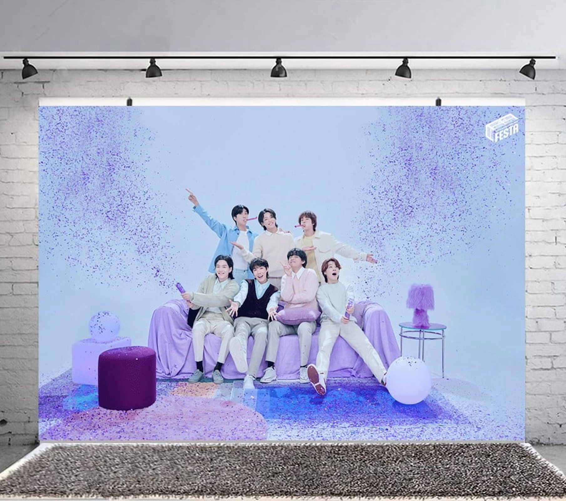 BTS Backdrop Banner Party Supplies Poster Movie Theme Background for ...