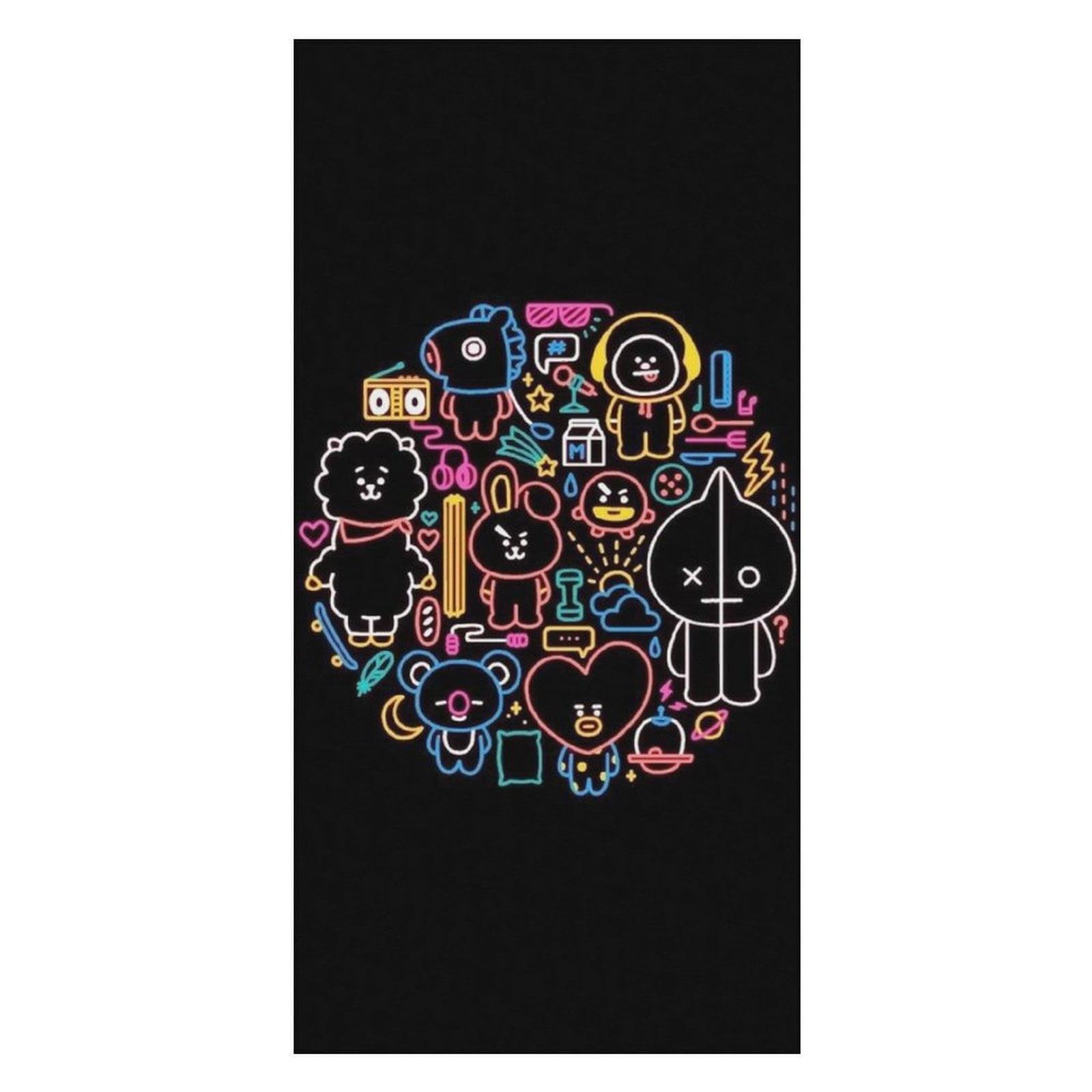 BTS Bath Towel Ultra-Soft Sand-Free Beach Towel Lightweight Versatile ...