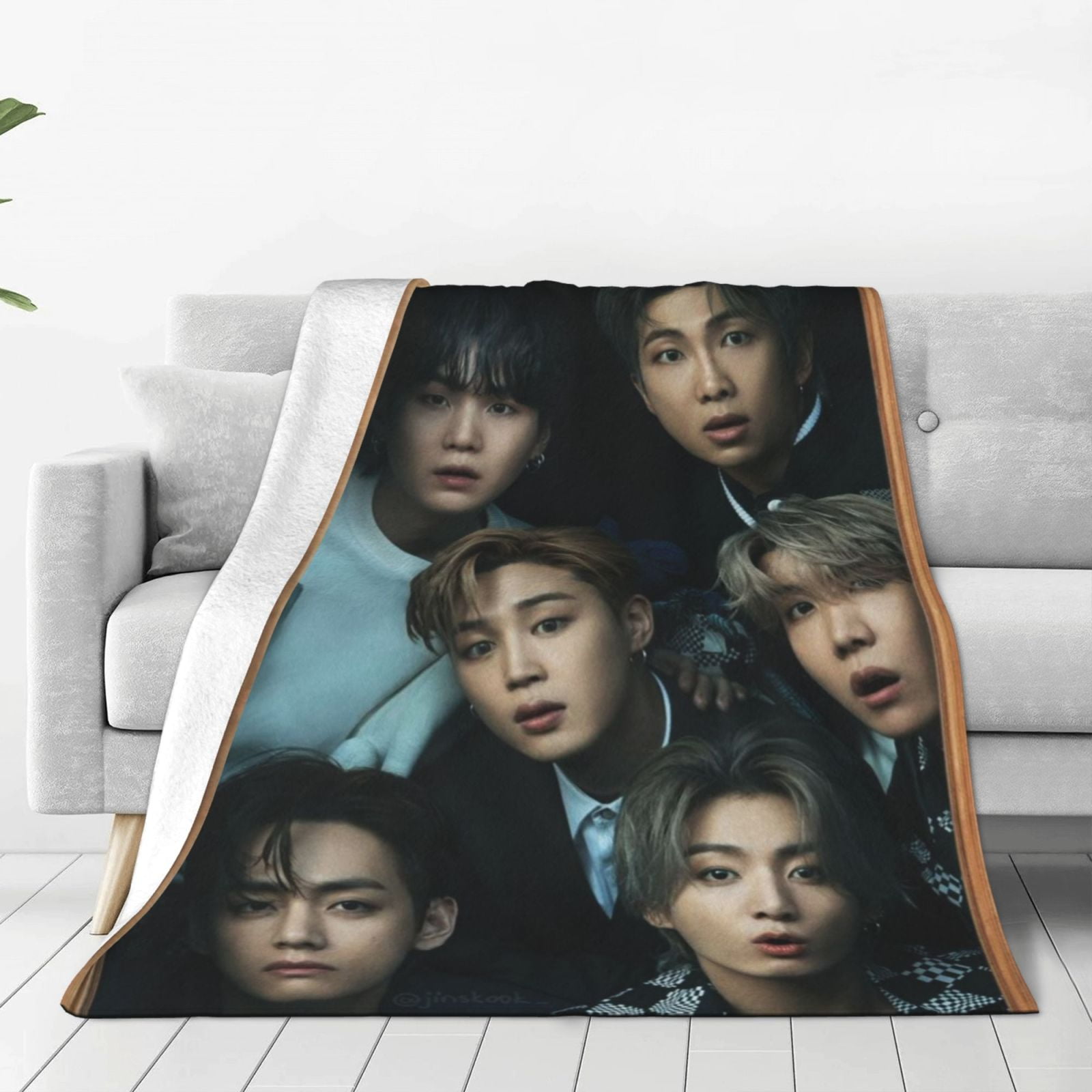 BTS Blanket K-POP Air-conditioning Quilt for Bed Sofa Camping Trips ...