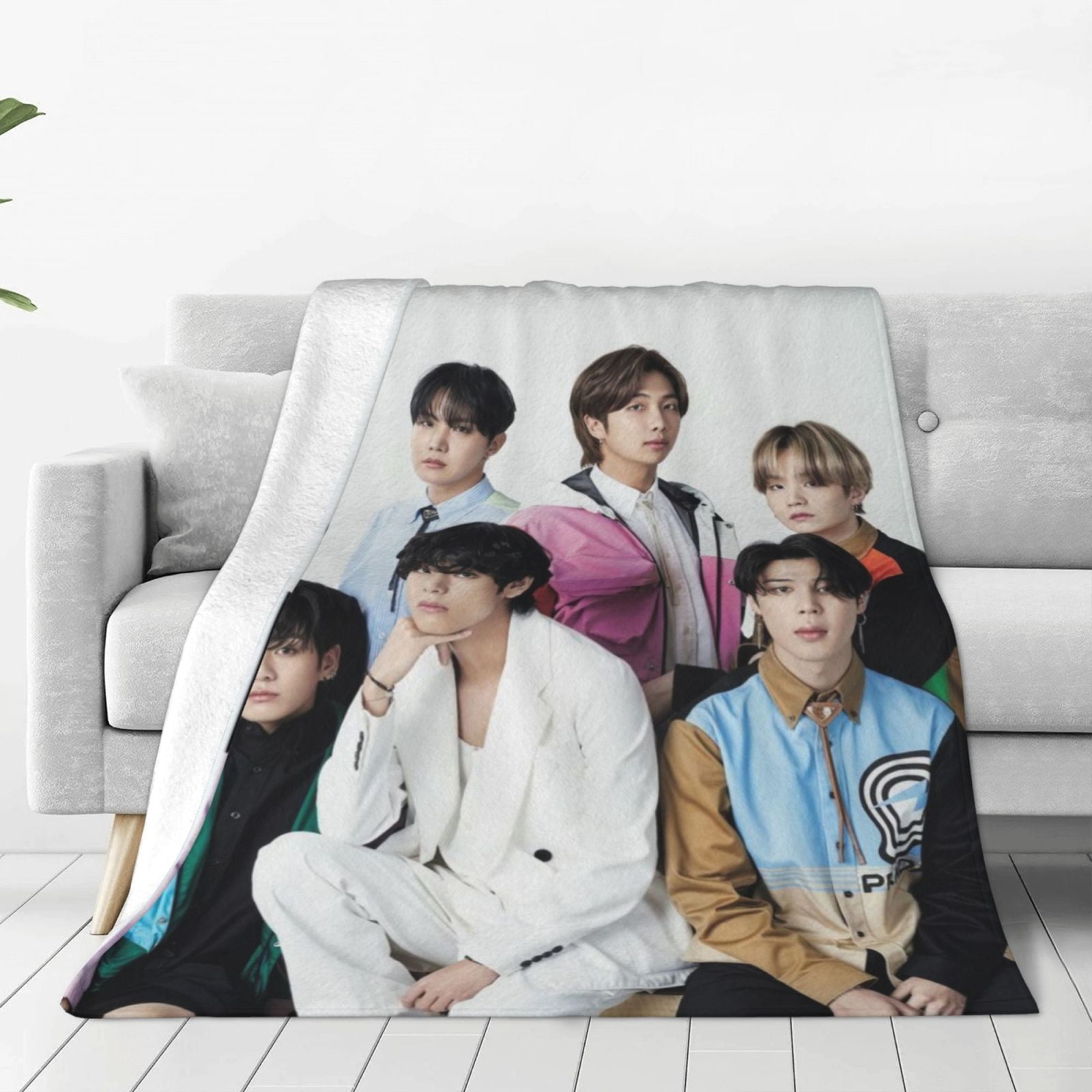 BTS Blanket K-POP Air-conditioning Quilt for Bed Sofa Camping Trips ...