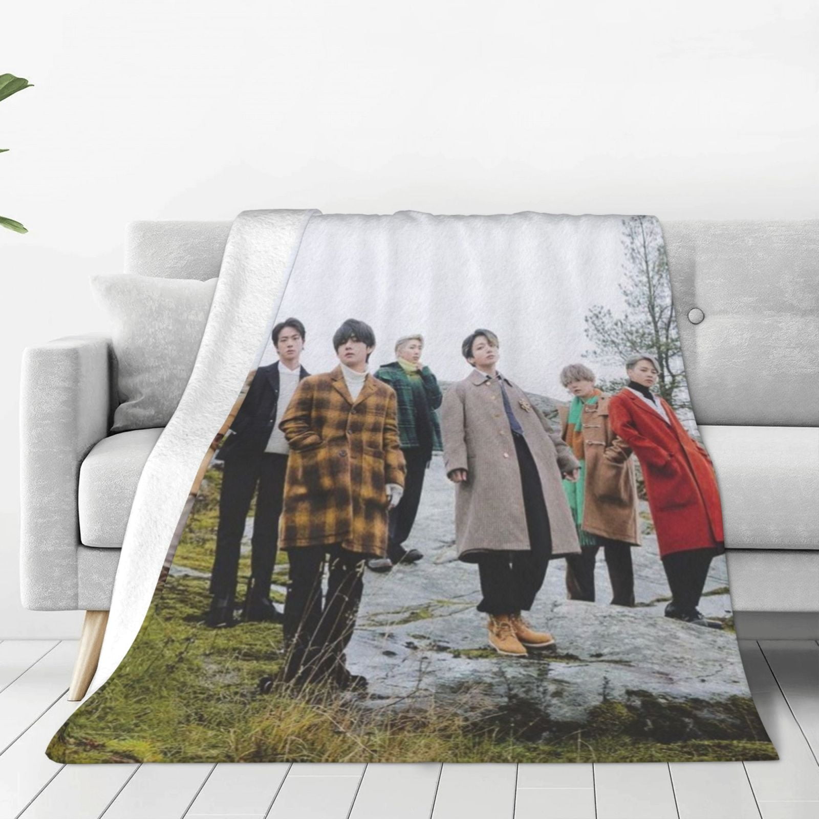 BTS Blanket K-POP Air-conditioning Quilt for Bed Sofa Camping Trips ...