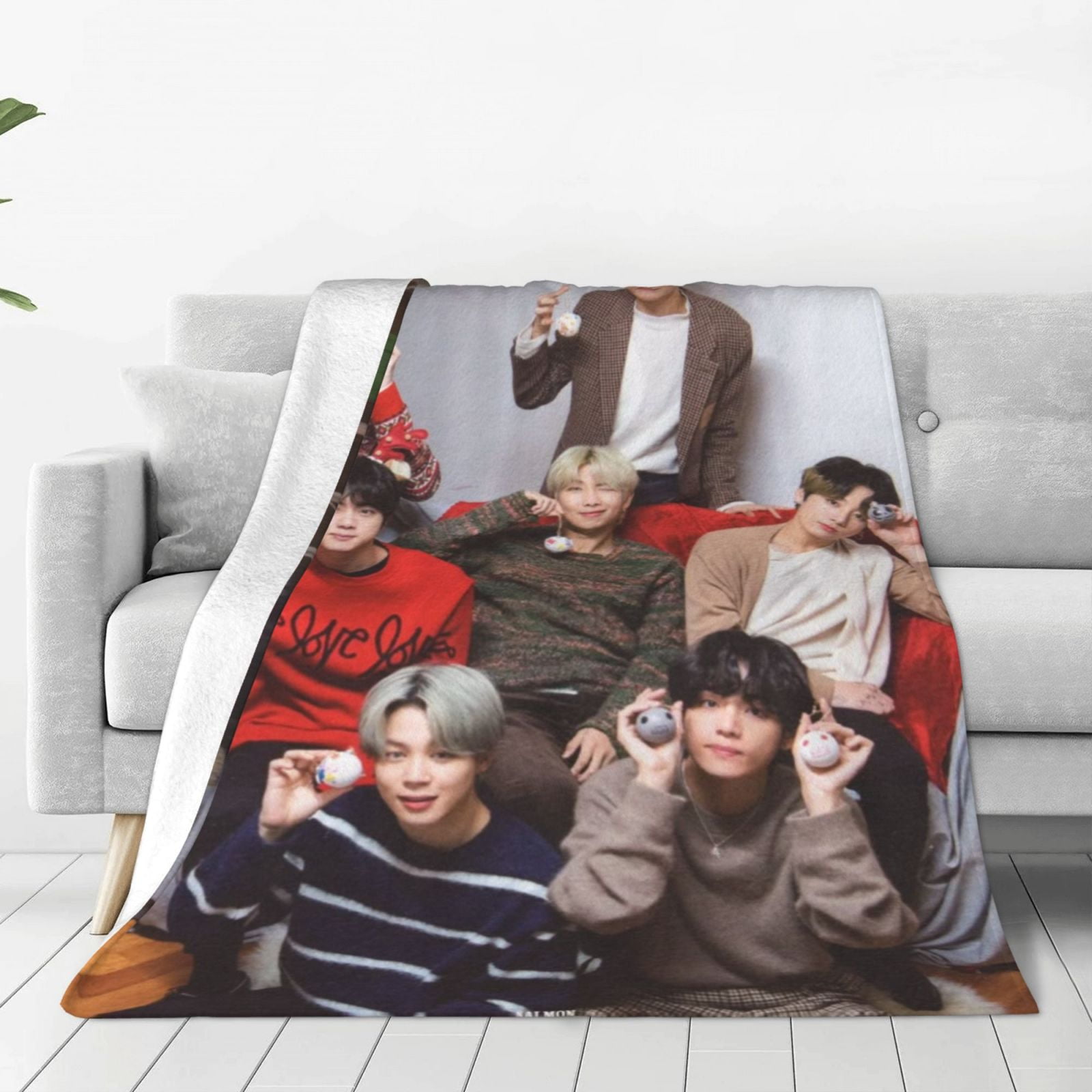 BTS Blanket K-POP Air-conditioning Quilt for Bed Sofa Camping Trips ...
