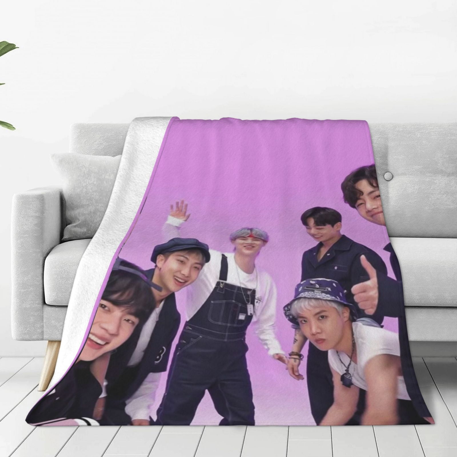BTS Blanket K-POP Air-conditioning Quilt for Bed Sofa Camping Trips ...