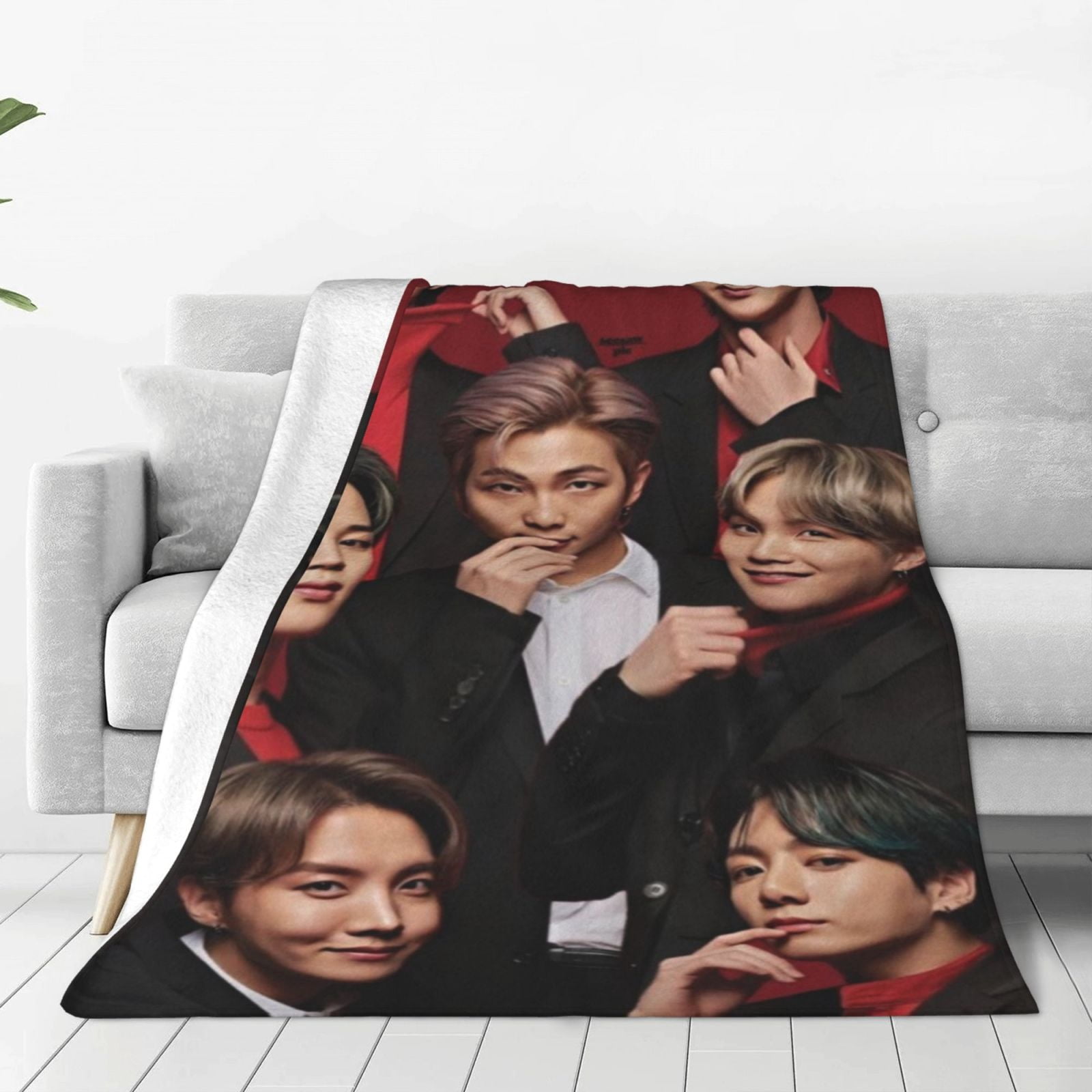 BTS Blanket K-POP Air-conditioning Quilt for Bed Sofa Camping Trips ...