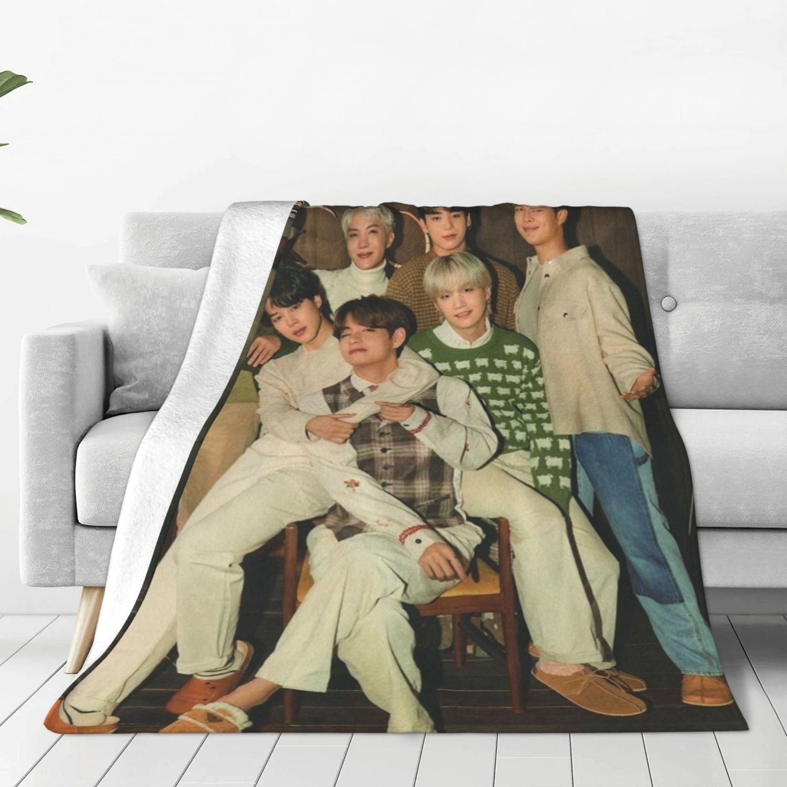 BTS Blanket K-POP Air-conditioning Quilt for Bed Sofa Camping Trips ...
