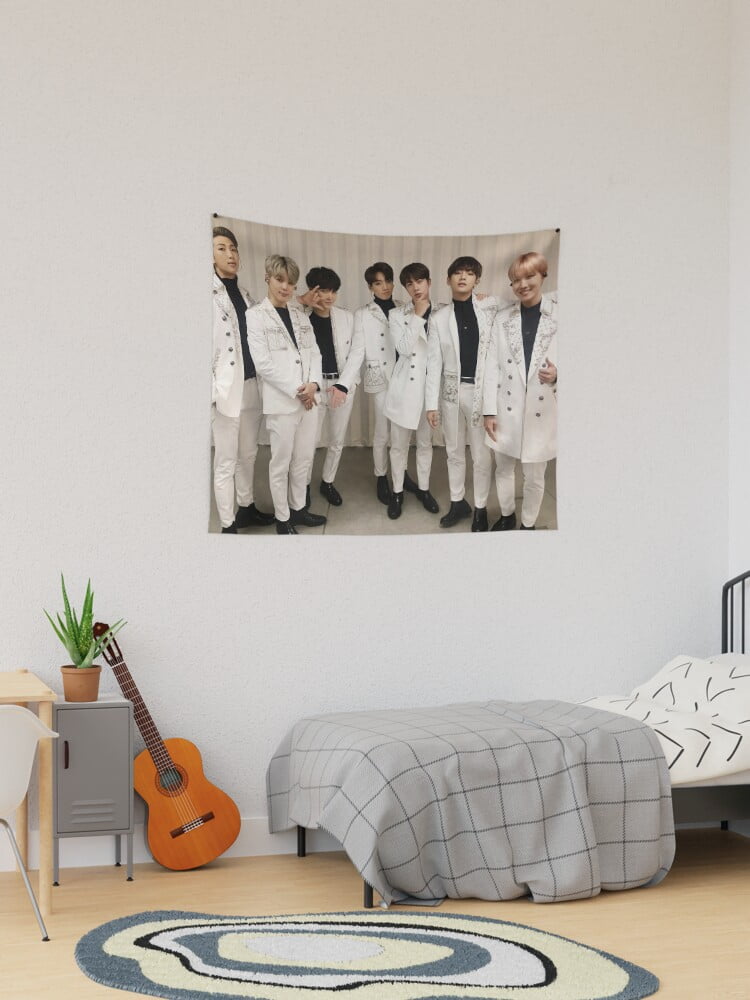 BTS Butter Group Photo Poster Tapestry Tapestries Wall Decor Backdrop ...