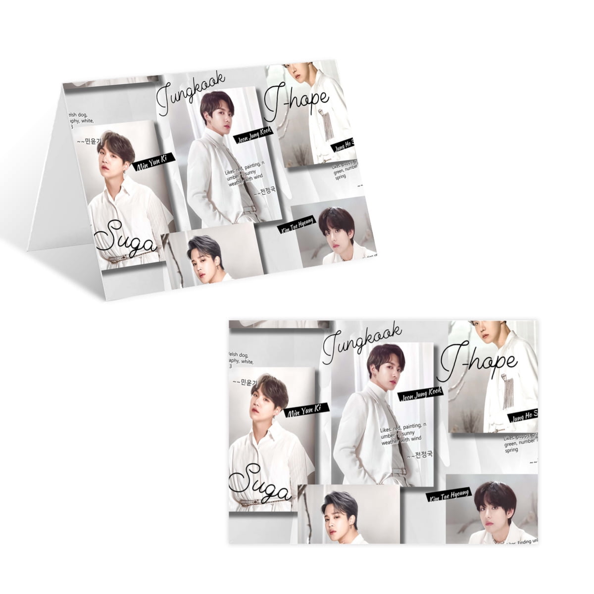 BTS Cards and Envelopes Greeting Cards with Envelopes Blank Note Cards ...