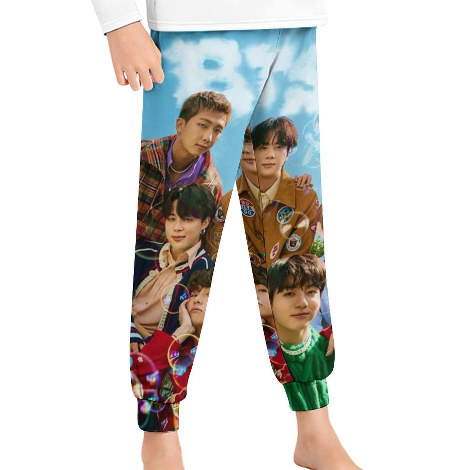 BTS Children's Pjamas Soft 3D Printing Pj Pants Lounge Pants Comfy ...