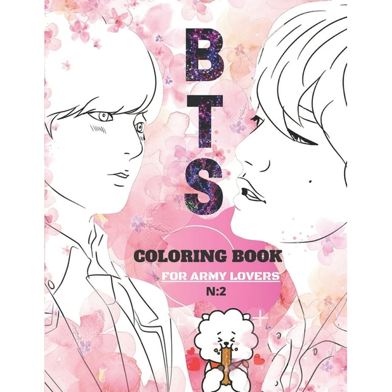 bts coloring book pages