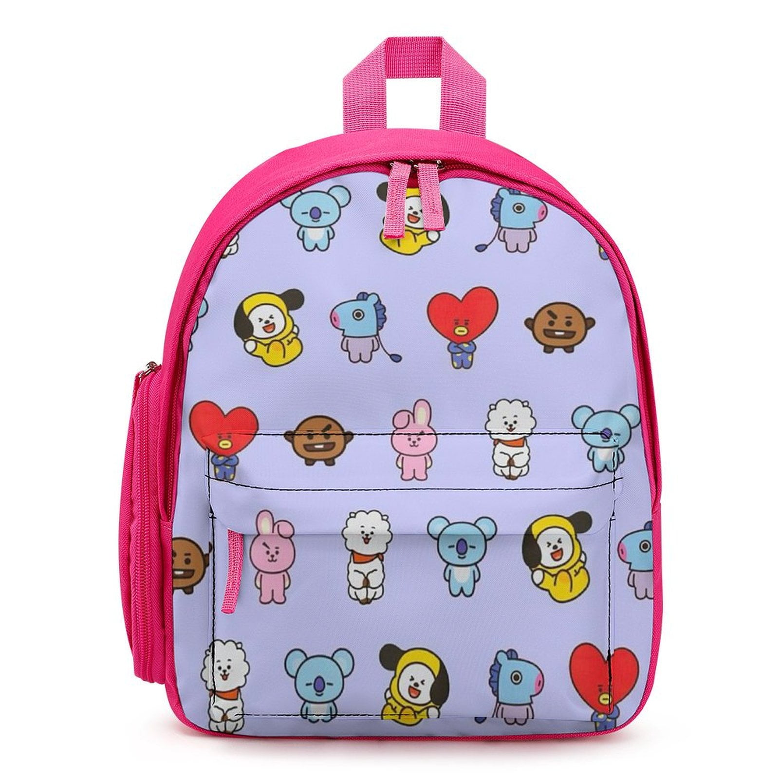 BTS Cute Backpack Zipper Lightweight Daypack Fashion Small Backpacks ...