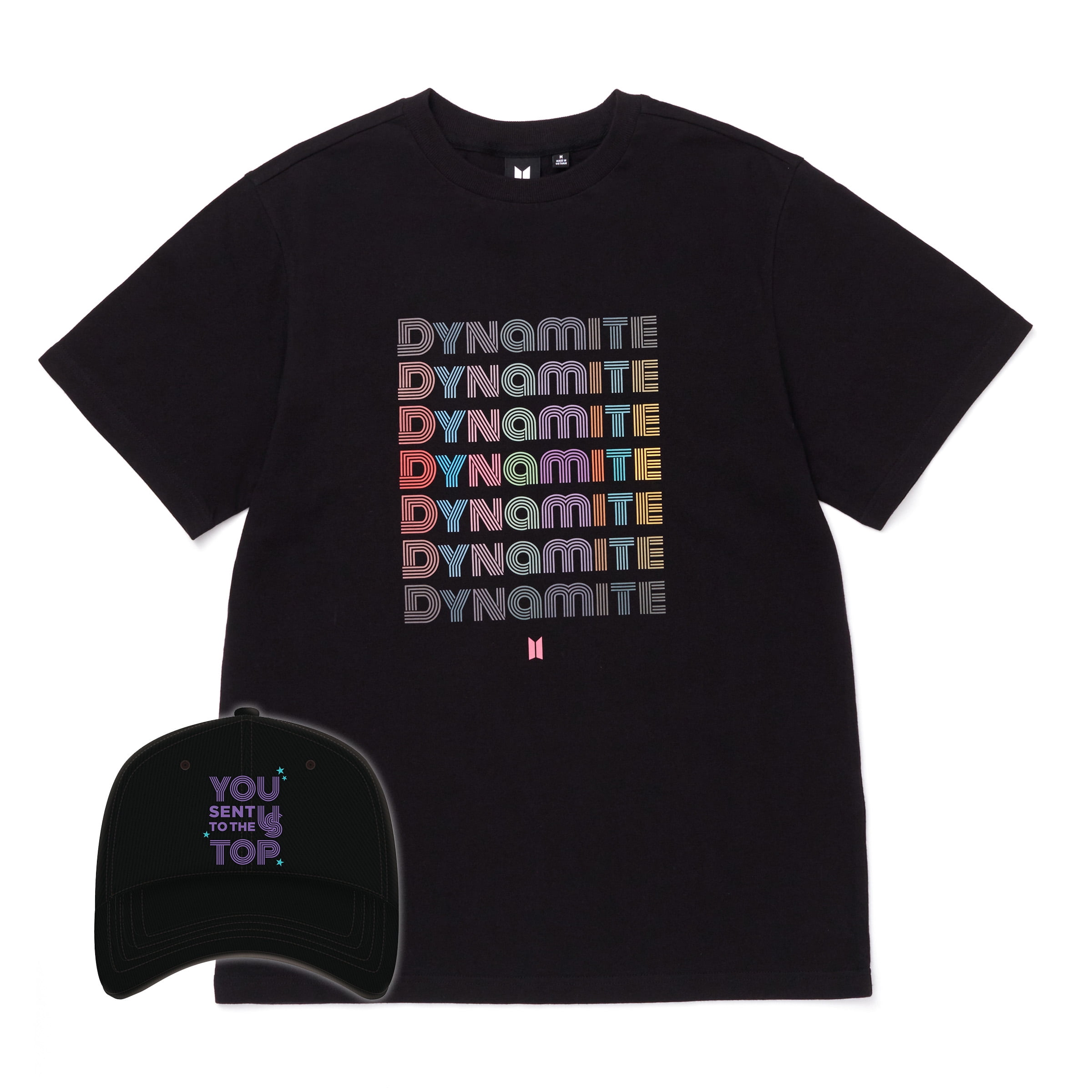 BTS - Dynamite Tour - Official Merch - Tee (Size SM) & Ball Cap ...