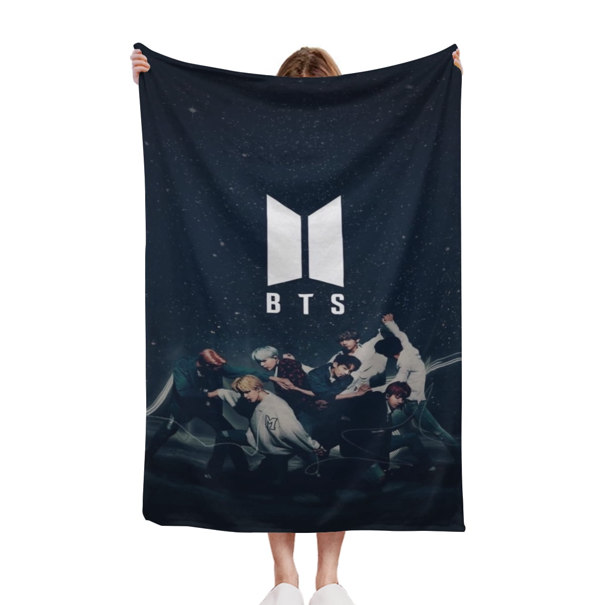 BTS Flannel Blanket, Super Plush, Soft, Comfortable, Fluffy Flannel ...