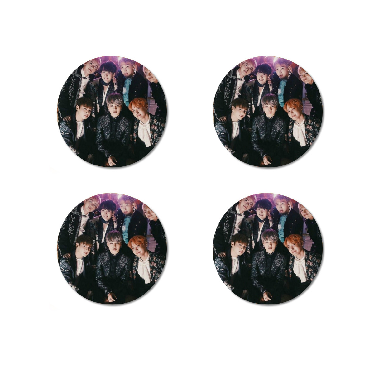 BTS Fridge Magnets 4pcs Ball Fridge Magnets Cute Matte Decorative ...