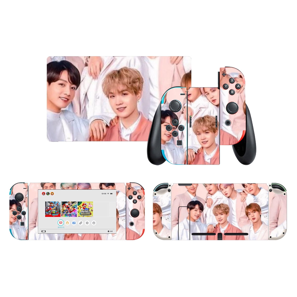 BTS Game Switch Skin - Anime Cartoon Game Sticker, No Bubble ...